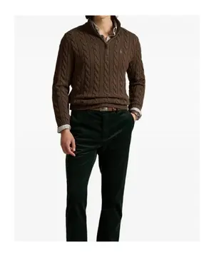 Polo Ralph Lauren Cable-knit Half-zip Sweater