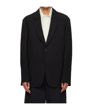 Studio Nicholson Long-sleeved Suit Jacket - Black