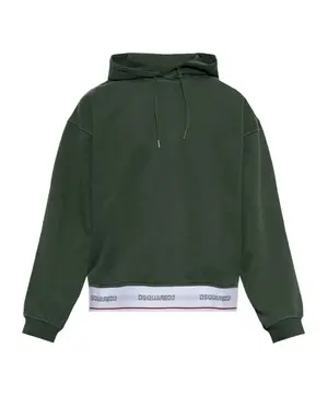 Dsquared2 Long-sleeved Hooded Sweatshirt - Green