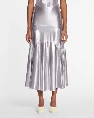 LANVIN Metallic Long Skirt