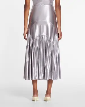 LANVIN Metallic Long Skirt