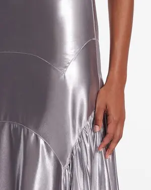 LANVIN Metallic Long Skirt