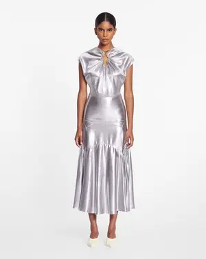 LANVIN Metallic Long Skirt