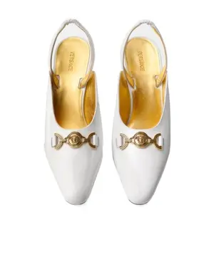 Versace Marisa Patent Slingbacks 90 Mm