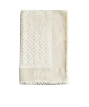 Fendi Ff Scarf - Ivory