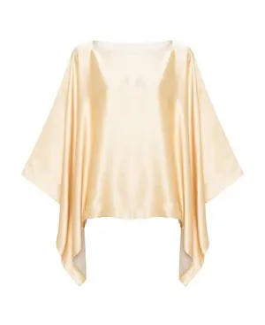 Fabiana Filippi Draped Satin Blouse - Nude