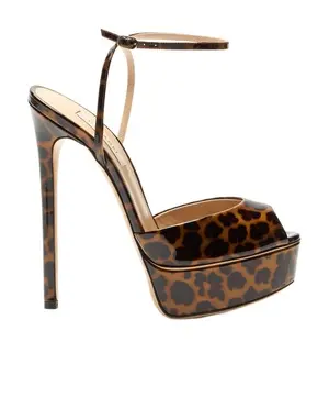 Casadei Flora Platform Panthera Sandal - Leopard