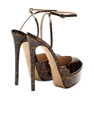 Casadei Flora Platform Panthera Sandal