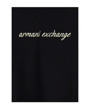 Armani Exchange Hooded Sweatshirt In Viscose Stretch Scuba