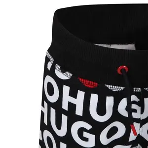 Hugo Boss Monogram-print Drawstring Bermuda Shorts