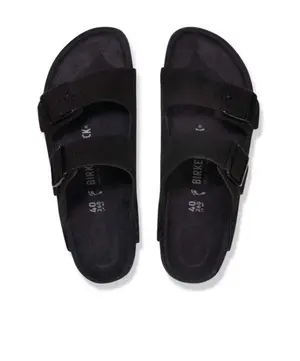 BIRKENSTOCK Arizona Buckled Flat Sandals - Black