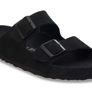 BIRKENSTOCK Arizona Buckled Flat Sandals - Black