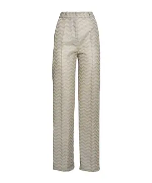 Missoni High-waist Zigzag-woven Trousers