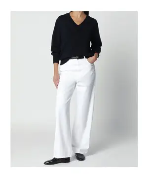 RÓHE Double V-neck Wool Sweater