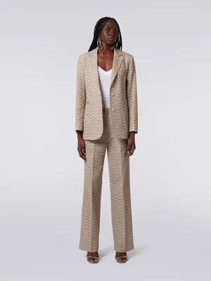 Missoni Zigzag Single-breasted Tailored Blazer