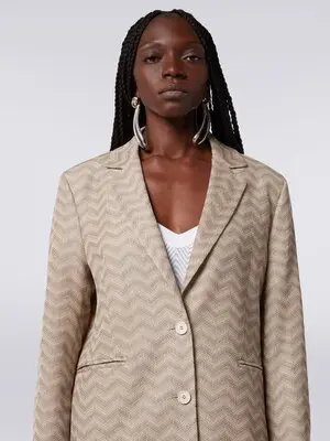 Missoni Zigzag Single-breasted Tailored Blazer