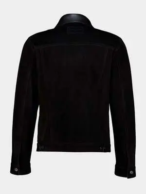Givenchy Collared Long-sleeved Leather Jacket