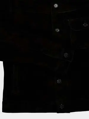 Givenchy Collared Long-sleeved Leather Jacket