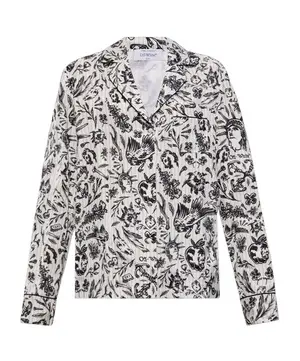 Off-White All-over Motif Striped Shirt - White