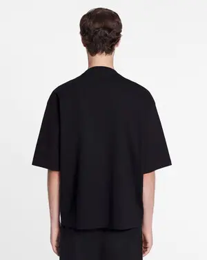LANVIN Daunou Embroidered Loose-fit T-shirt