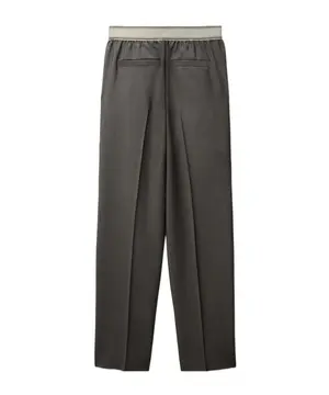 Versace Medusa Waistband Pleated Trousers