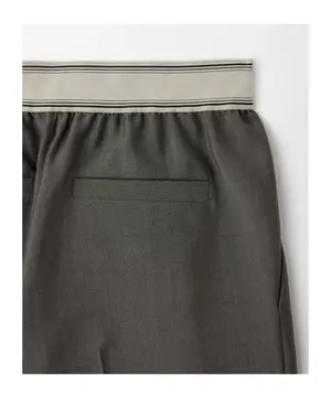 Versace Medusa Waistband Pleated Trousers