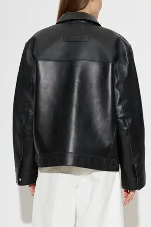 SAMSOE SAMSOE Long-sleeved Leather Jacket