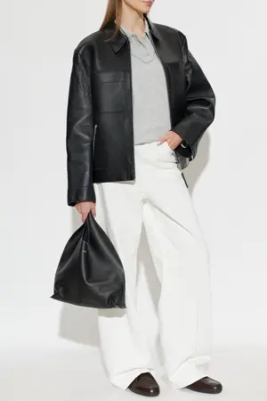 SAMSOE SAMSOE Long-sleeved Leather Jacket
