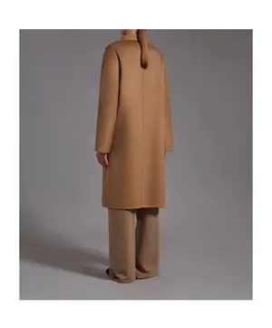 Max Mara Long-sleeved Coat With A Stand-up Collar