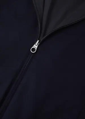 Loro Piana Hooded Zip-up Jacket - Navy Blue