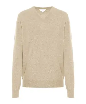 Malo V-neck Cashmere Sweater - Walnut