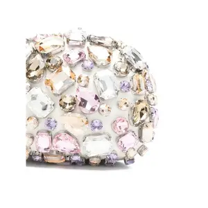 SELF-PORTRAIT Embellished Top Handle Clutch Bag