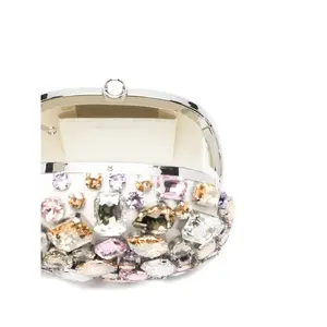 SELF-PORTRAIT Embellished Top Handle Clutch Bag