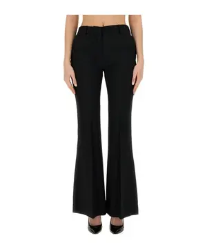 Nina Ricci Flared Bootcut Trousers - Black