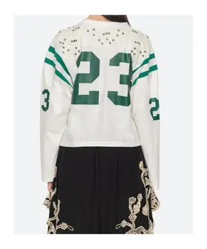 Sea Georgie Embellished T-shirt - Cream