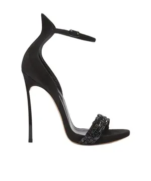 Casadei Cappa Blade Godyva Sandal - Black