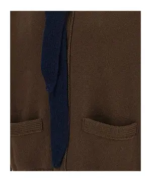 Sacai Scarf-detail Buttoned Cardigan