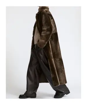 YVES SALOMON Double-breasted Shearling Coat