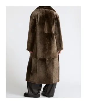 YVES SALOMON Double-breasted Shearling Coat