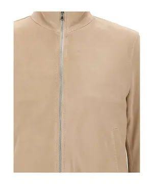 BARBA NAPOLI Long-sleeve Stand-collar Zip-up Jacket