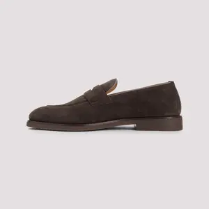 Brunello Cucinelli Suede Penny Loafers