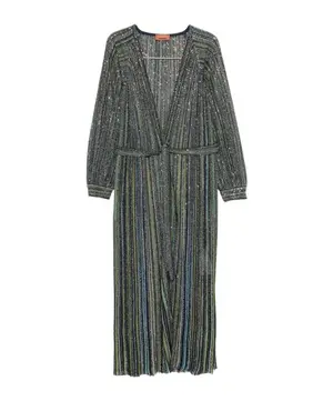Missoni Sequin-embellished Striped Cardigan - Blue Multicolour
