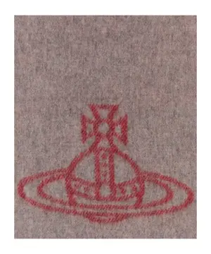 VIVIENNE WESTWOOD Double Face Fringed Scarf