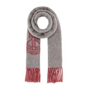 VIVIENNE WESTWOOD Double Face Fringed Scarf - No