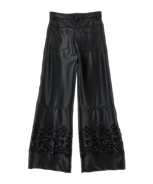 Ermanno Scervino Broderie Anglaise Wide-leg Trousers