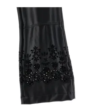 Ermanno Scervino Broderie Anglaise Wide-leg Trousers