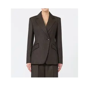 Max Mara Long-sleeve Lapel Blazer
