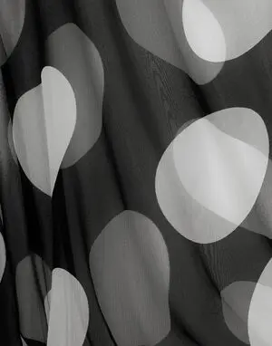 Dolce & Gabbana Polka Dot Chiffon Calf-length Dress