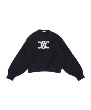 Celine Long-sleeve Knit Top - Black