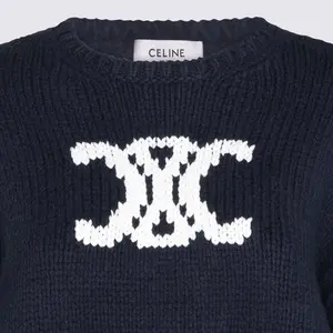 Celine Crewneck Sweater In Cotton